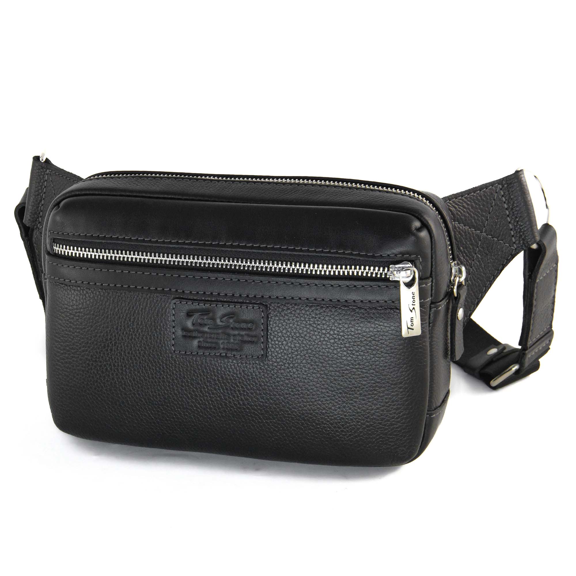 Leather Waist Bag Tome Stone 12-51