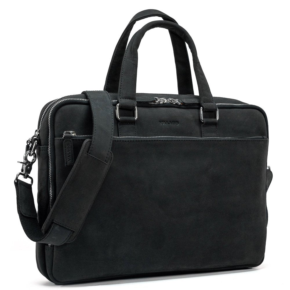 VALMIO Rio Leather Work Bag - Premium Professional Briefcase