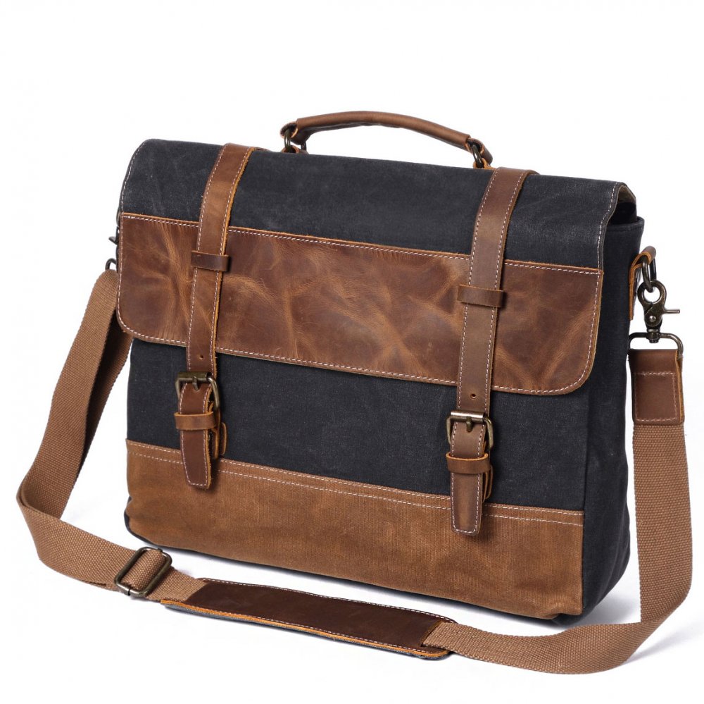 VALMIO Briefcase Mansion Black - Premium Professional Briefcase