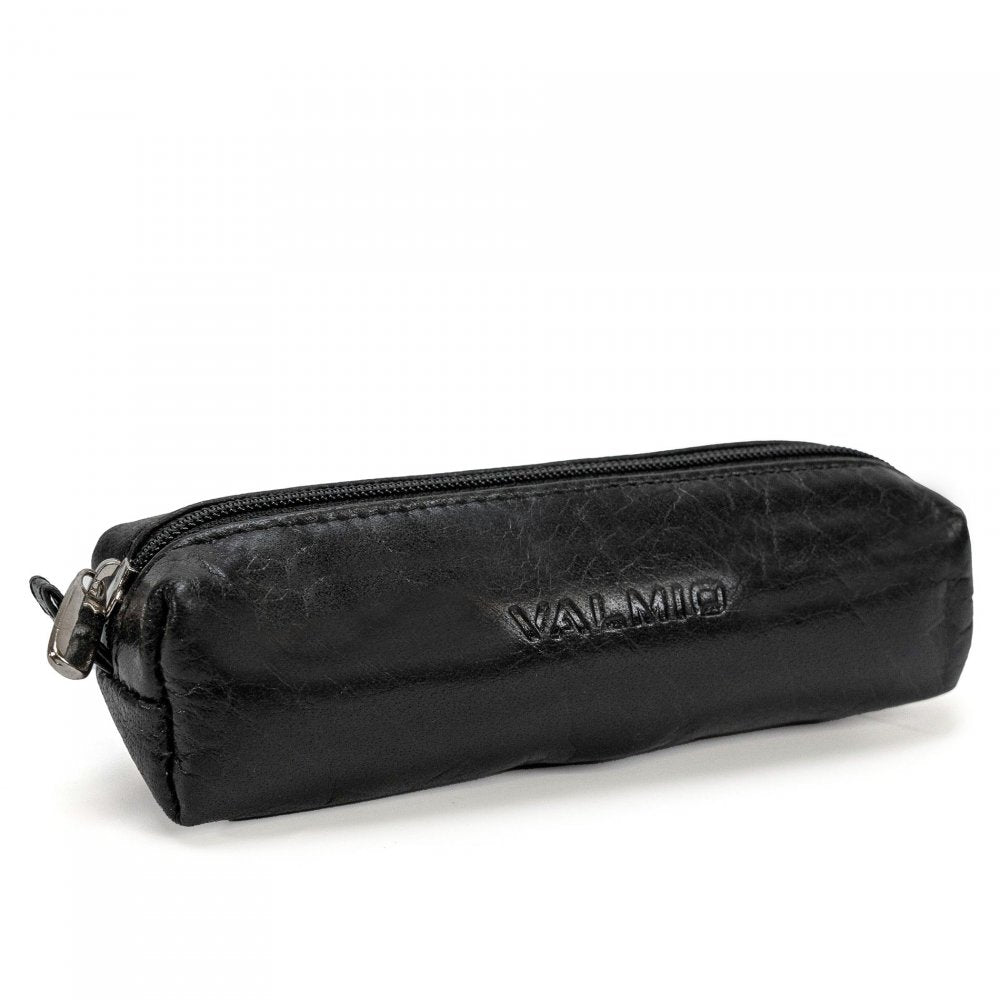 VALMIO Grande Black Leather Keyring - Premium Quality